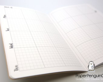 Midori Insert Weekly Calendar A5 Regular Wide B6 Personal A6 Pocket FN ...