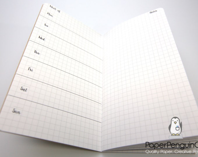 3 BOOK BUNDLE Midori Insert Weekly Calendar Regular A5 Wide B6 | Etsy