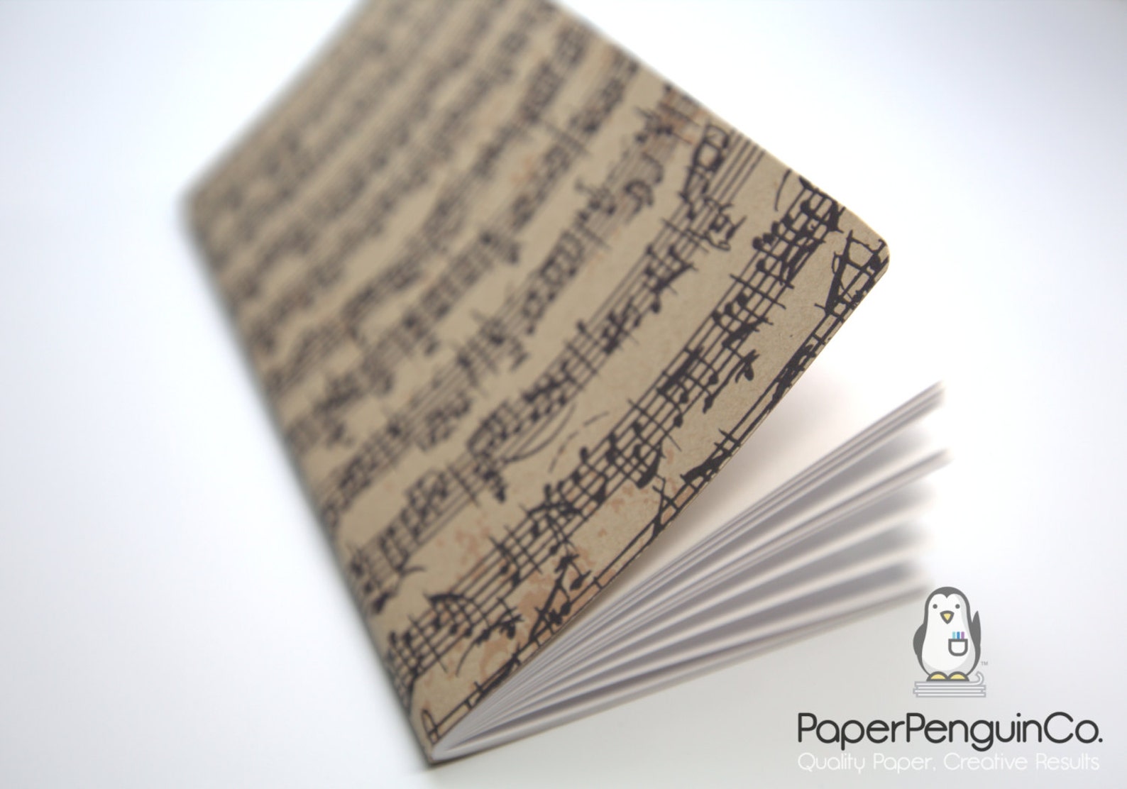 N005: Music Notes Cover Bright White Paper 118 GSM 40 Pages - Etsy
