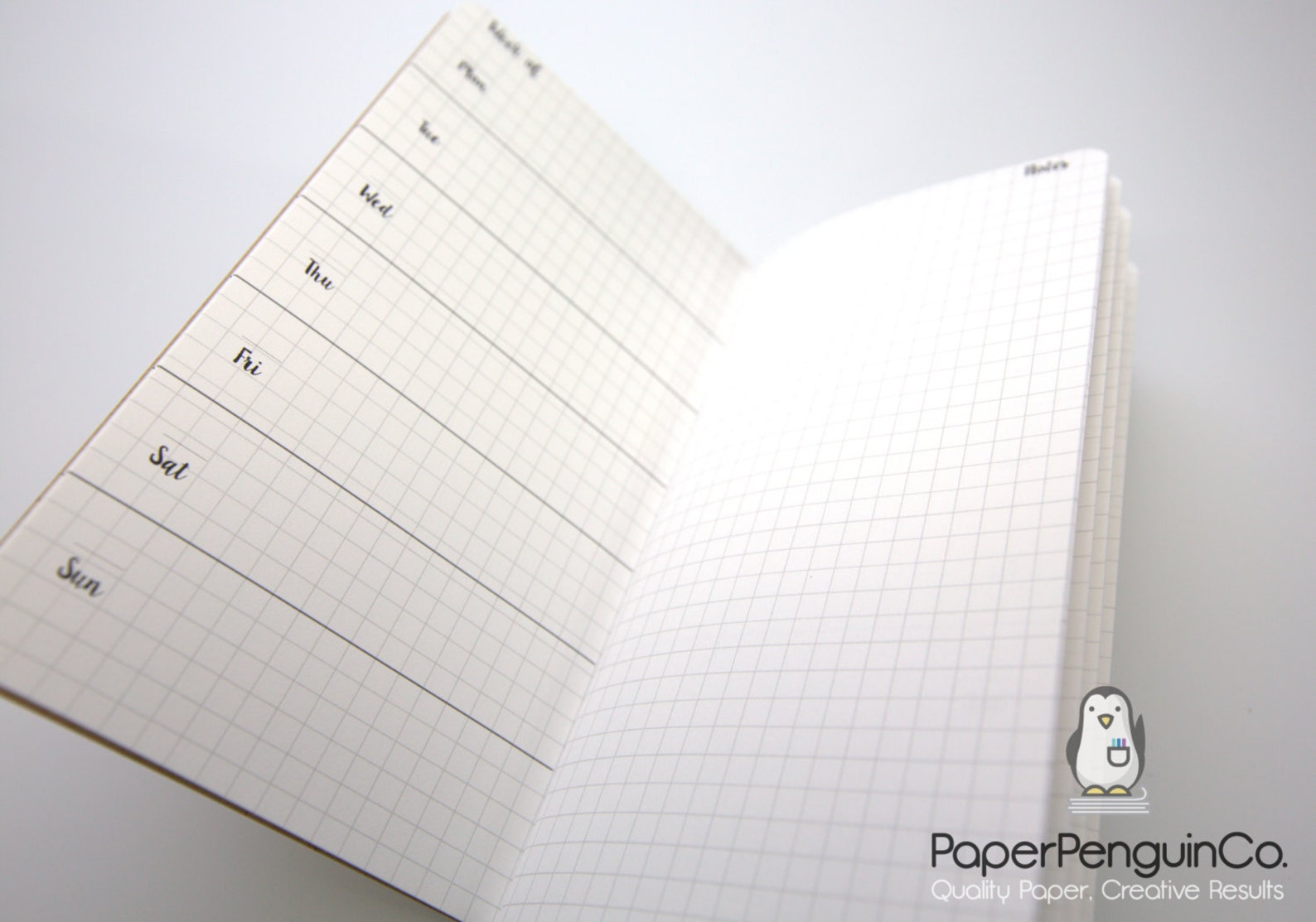 Midori Insert Weekly Calendar A5 Regular Wide B6 Personal A6 Pocket FN ...