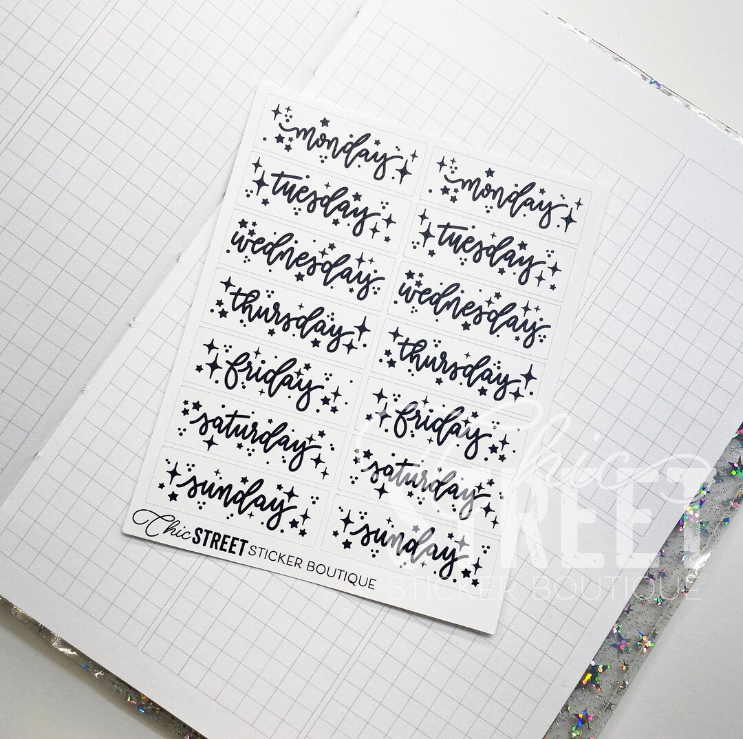 Star Date Covers | Foil + Backgrounds | Planner Stickers - Etsy