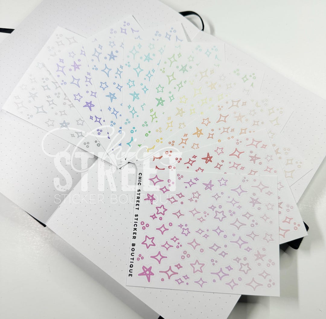 Pastel Small Stars Deco | Planner Stickers - Etsy
