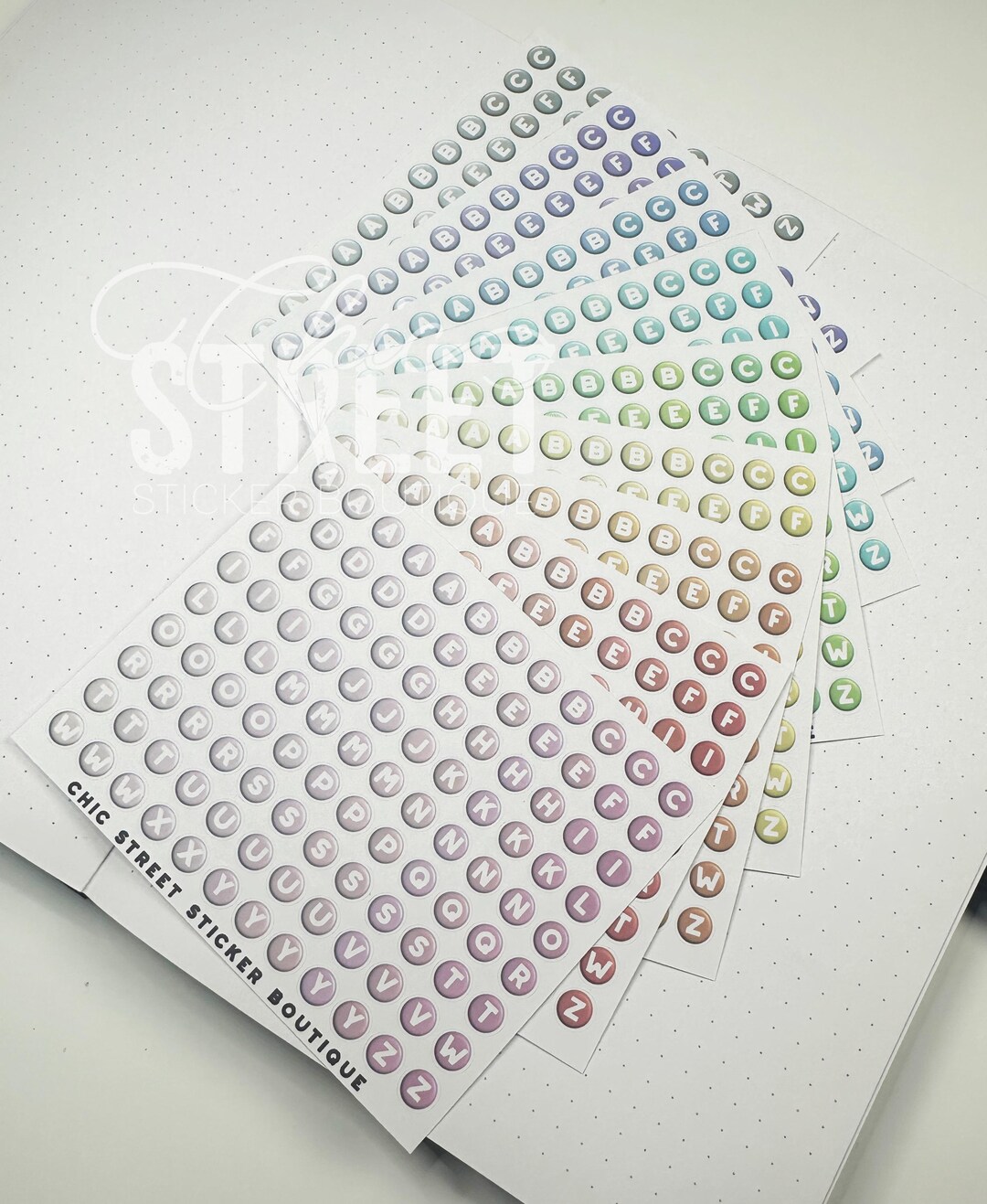 Friendship Bracelet Letter Beads | Mini Pastel | Planner Stickers - Etsy