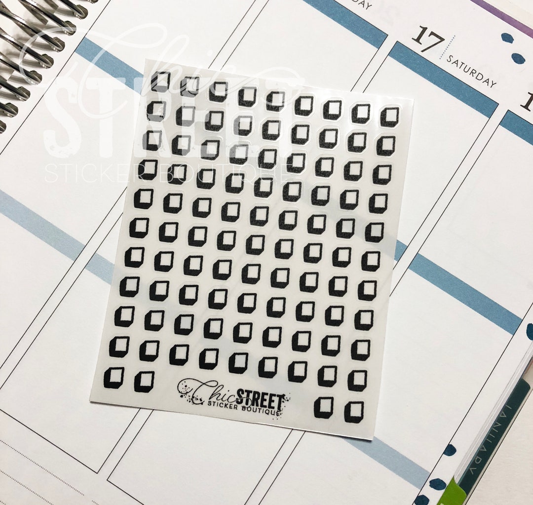 Checkboxes | Hand Drawn Stickers | Planner Stickers - Etsy