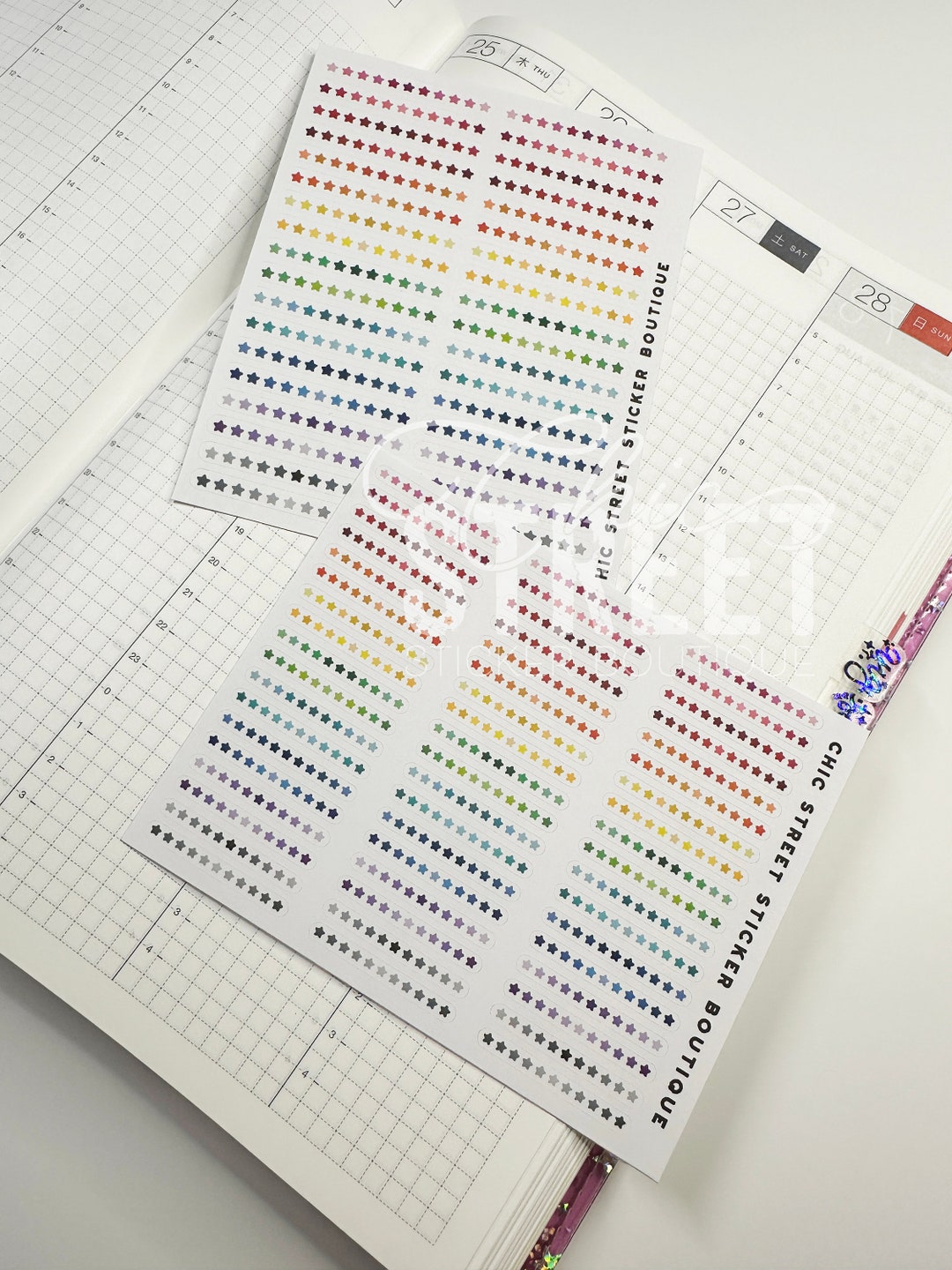 Colorful Star Dividers | Hand Drawn | Planner Stickers - Etsy