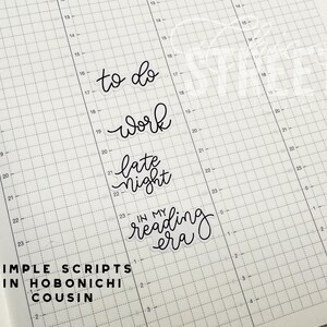 Simple Scripts | Custom | Clear Matte | Planner Stickers - Etsy