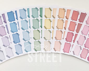 21 Half Box Fall Bunting Flag Stickers for Erin Condren Life Planner ...