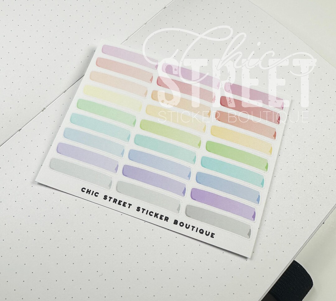 Pastel Markers | Hand Drawn | Planner Stickers - Etsy