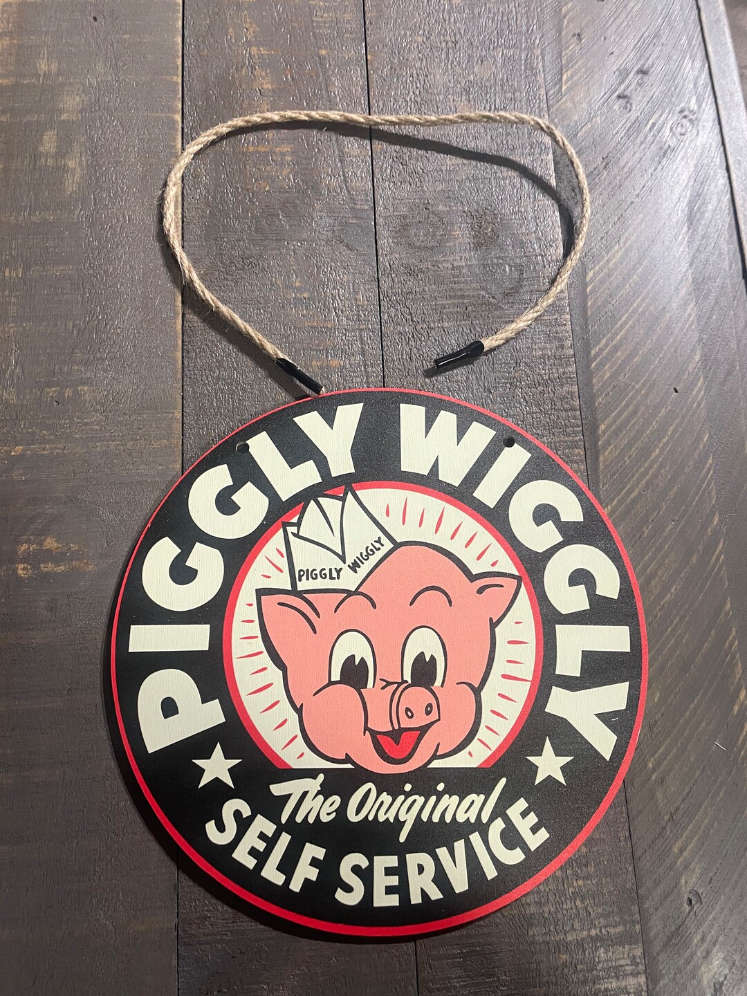 NEW Piggly Wiggly Hanging Wall Sign - Etsy