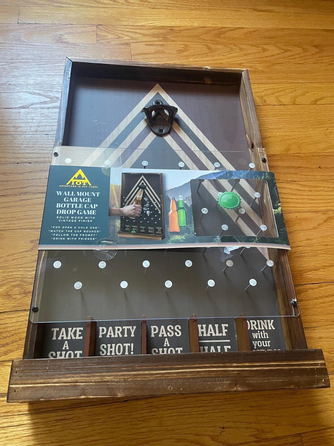 NEW - Samsonico Wall Mount Garage, Office Bottle Cap Drop Game - Solid ...
