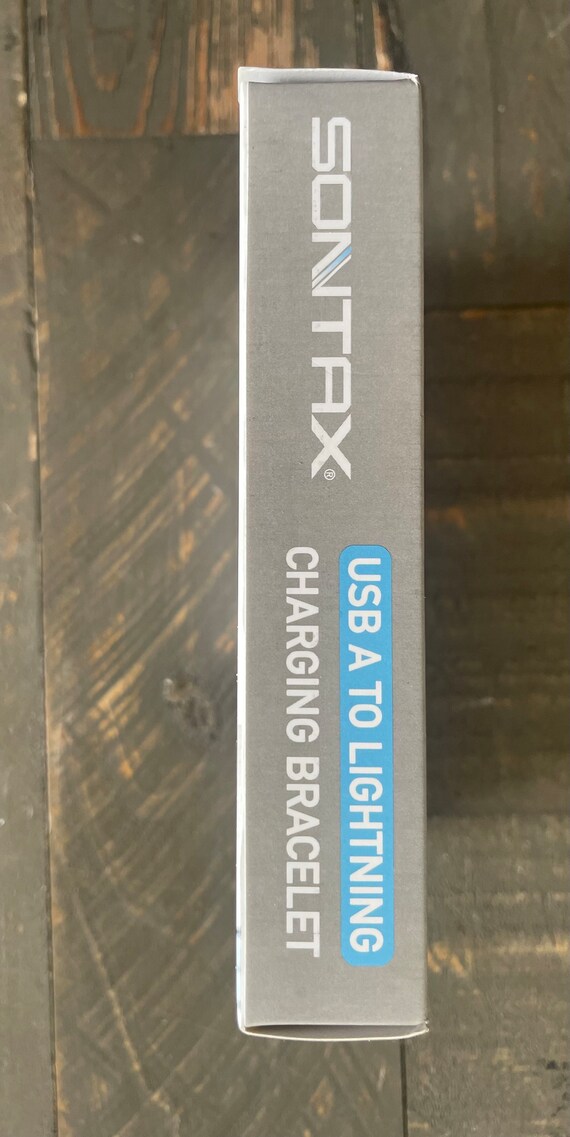 NEW - Sontax USB A to Lightning Charging Bracelet - Gem
