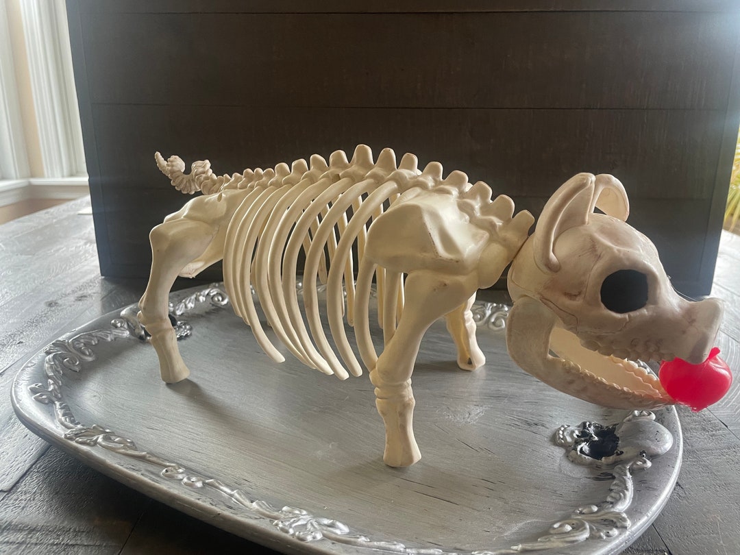 NEW Skeleton Roasted Pig on a Platter - Etsy