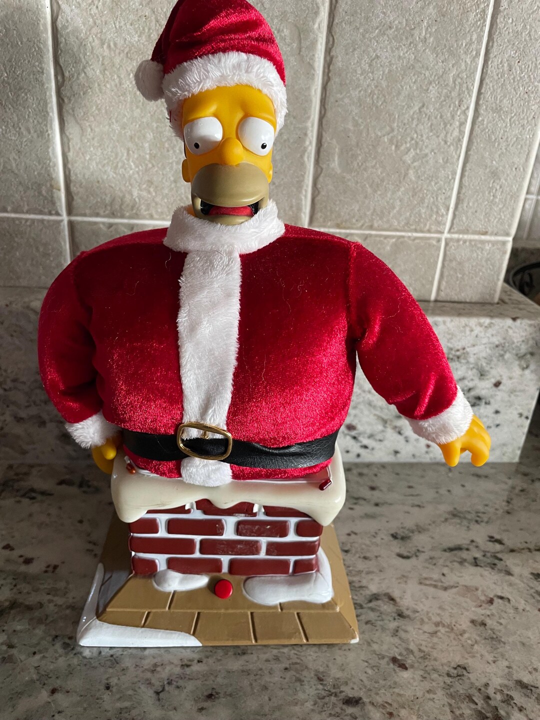 Vintage Talking Homer Simpson Christmas Chimney Moves and Lights up - Etsy