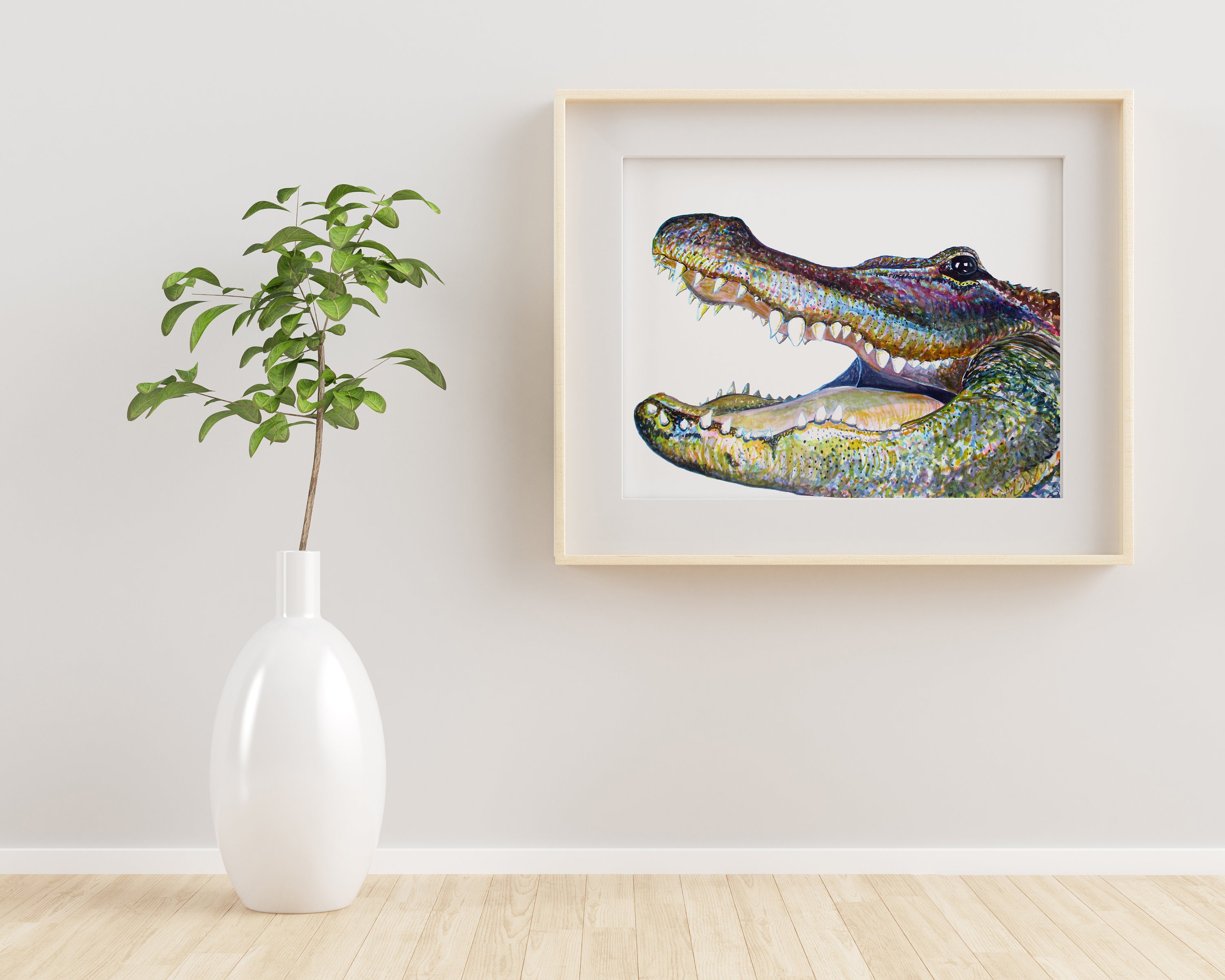 Alligator Footprint Art