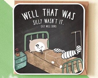 Sarcastic get well | Etsy