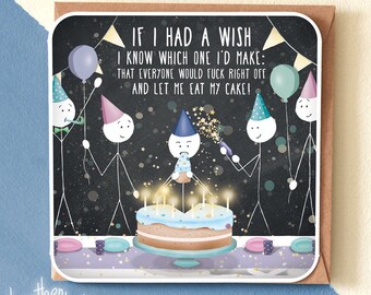 Anti Birthday Card | Etsy