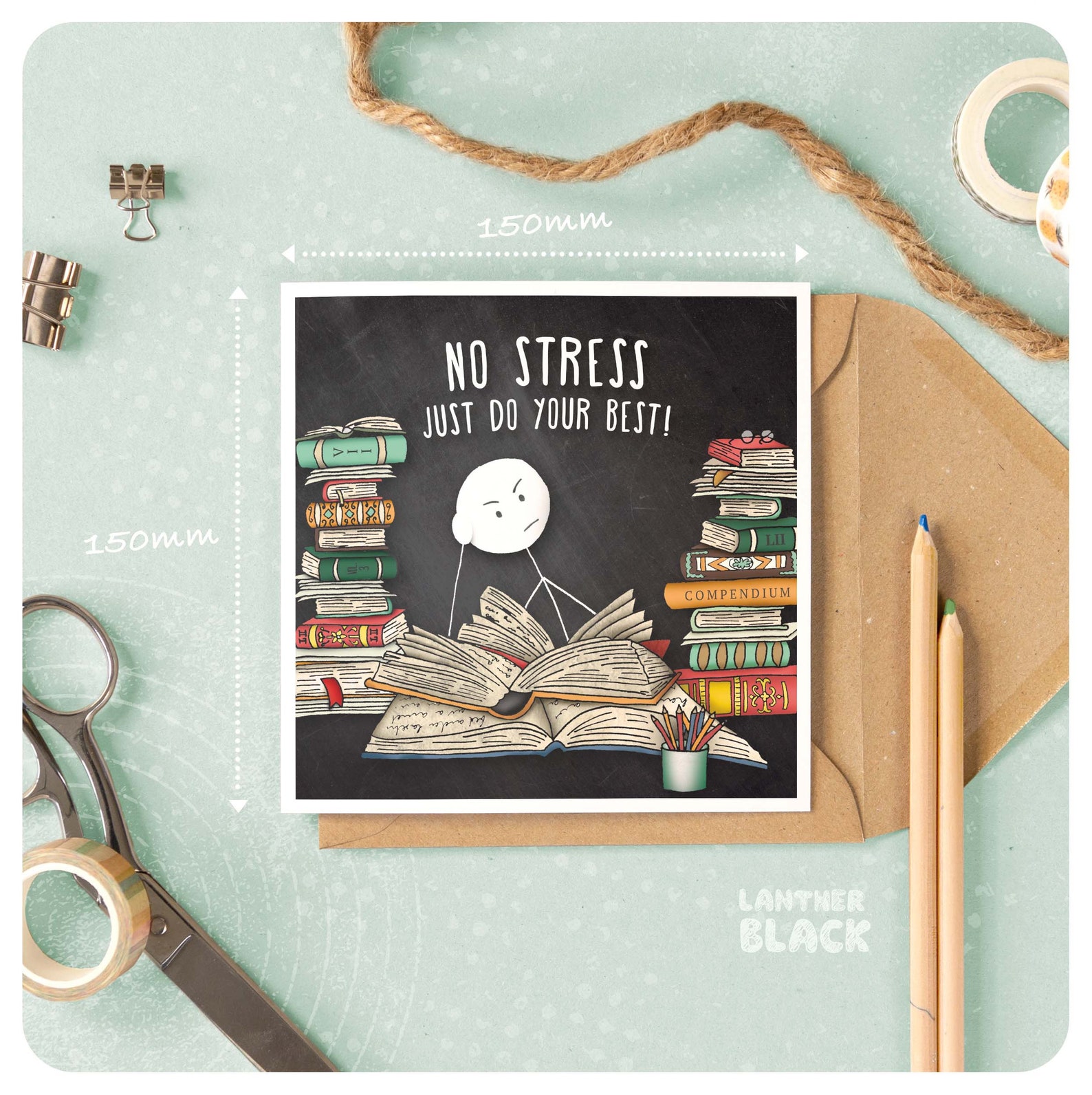 Good Luck Exams Card / A-levels Card / GCSE Card / SAT Card / - Etsy