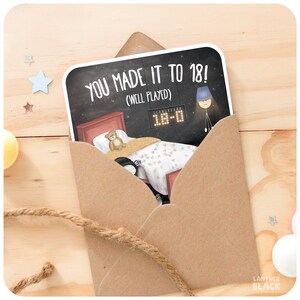 Funny 18th Birthday Card, Funny 18th Card, 18 Son Daughter Friend Milestone Age Goth Gothic Grim ...