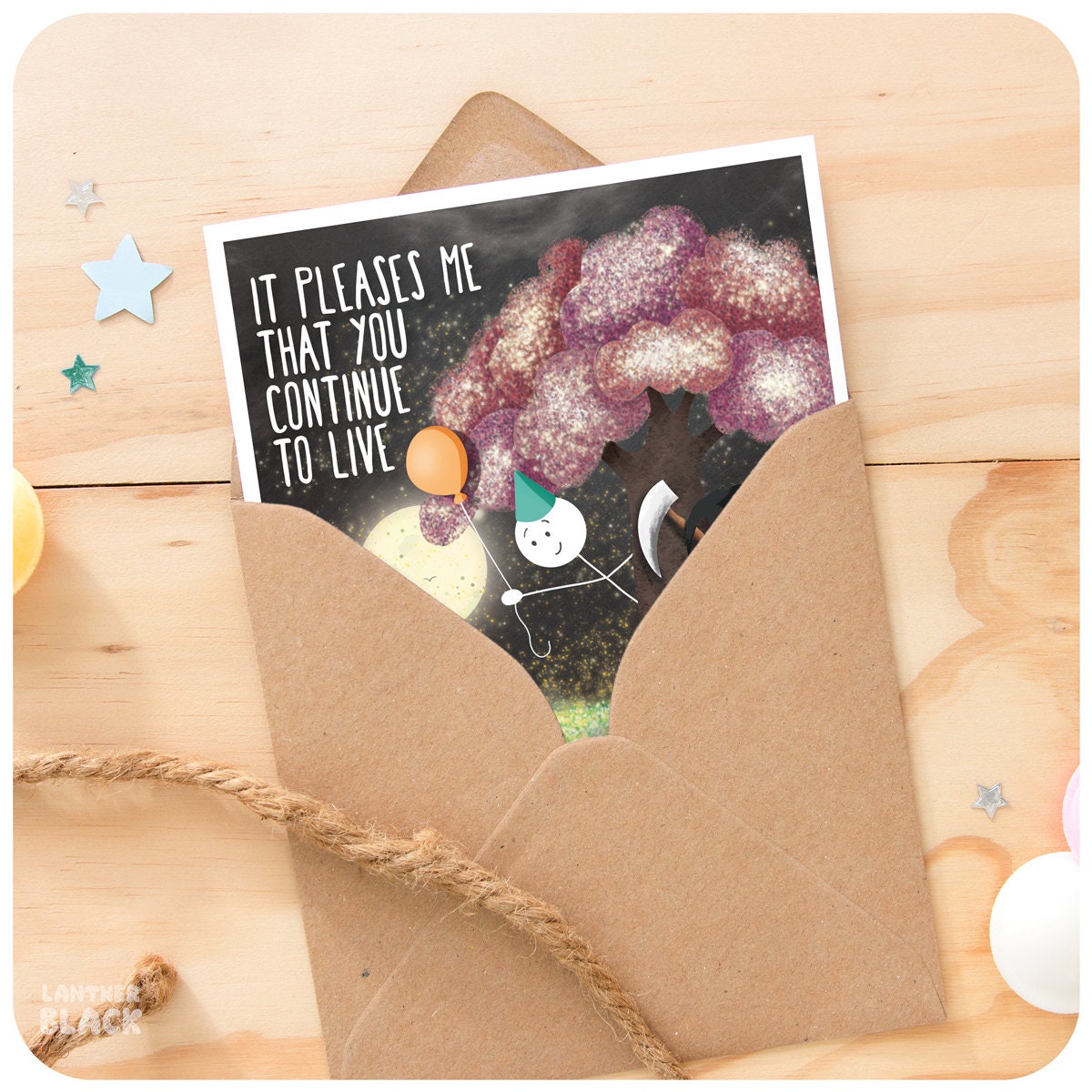 Grim Reaper Funny Happy Birthday Greeting Card Sarcastic - Etsy