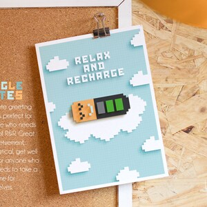 Relax and Recharge Card, Retirement Card, Get Well Soon Card, Self Care ...