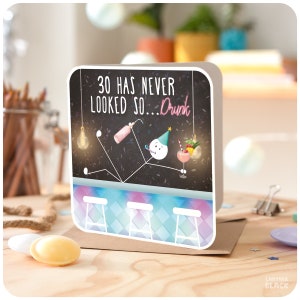 30 Has Never Looked so Drunk, Best Friend 30th Card, Funny 30th ...