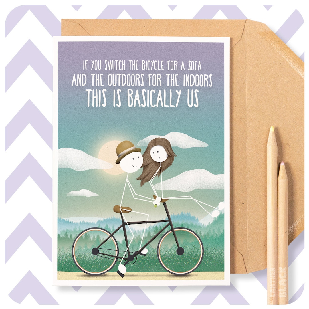 Basically Us Funny Love Anniversary Birthday Greeting Card, Wife ...