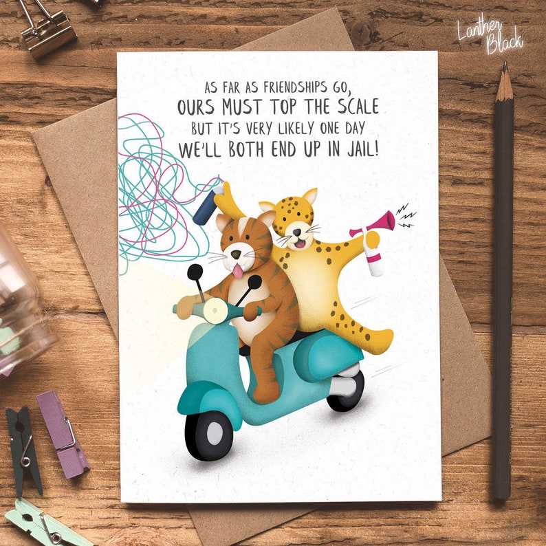 Crazy Friends Birthday Card / Funny Best Friend Birthday Card - Etsy