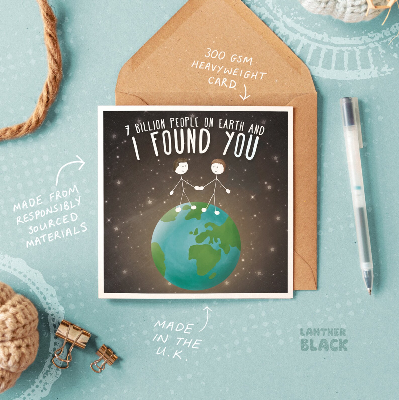 Cute Gay Couple Love Card / Gay Anniversary / Mr and Mr / | Etsy