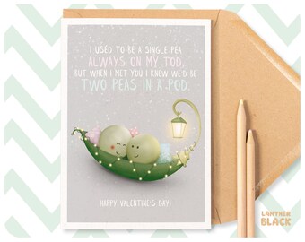 Pea in a Pod Card | Etsy UK