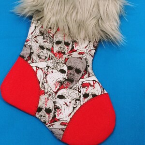 Spooky Christmas Stocking Zombies Gothic Christmas Holiday - Etsy