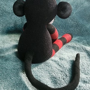 Vanish - Red & Black Skeleton Sock Monkey Plush D.I.Y. Kit - Make It ...