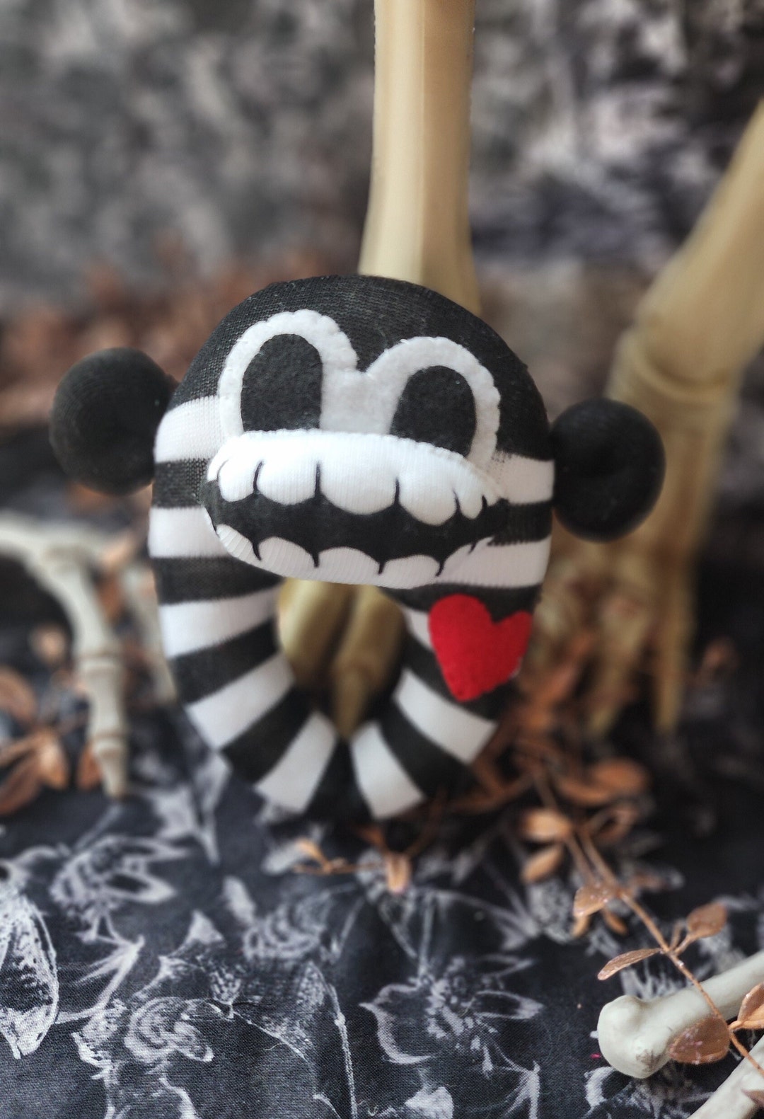 Macabre - the Original Skeleton Sock Monkey - Halloween Horror Cute ...