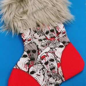 Spooky Christmas Stocking Zombies Gothic Christmas Holiday - Etsy