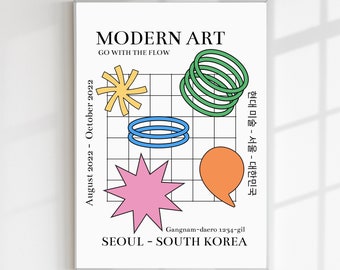 Seoul Print Pink Wall Art Printable South Korea Kpop Poster - Etsy