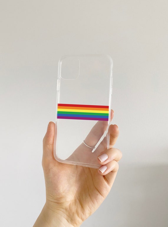 Rainbow Phone Case LGBT LGBTQ Clear Transparent Phone Cases - Etsy