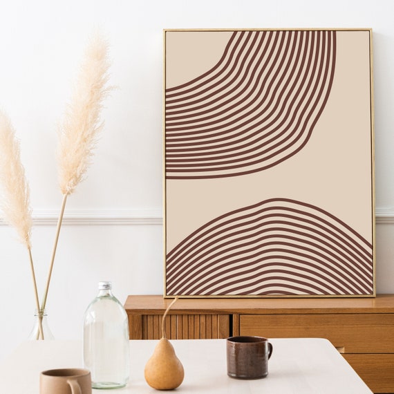 Abstract Print Boho Printable Wall Art Digital Downloable | Etsy