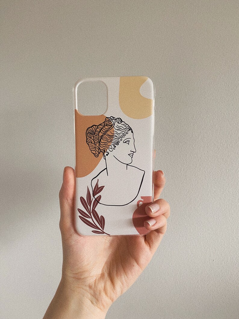 Venus Iphone Case Beige Greek Sculpture Head Line Art Statue - Etsy