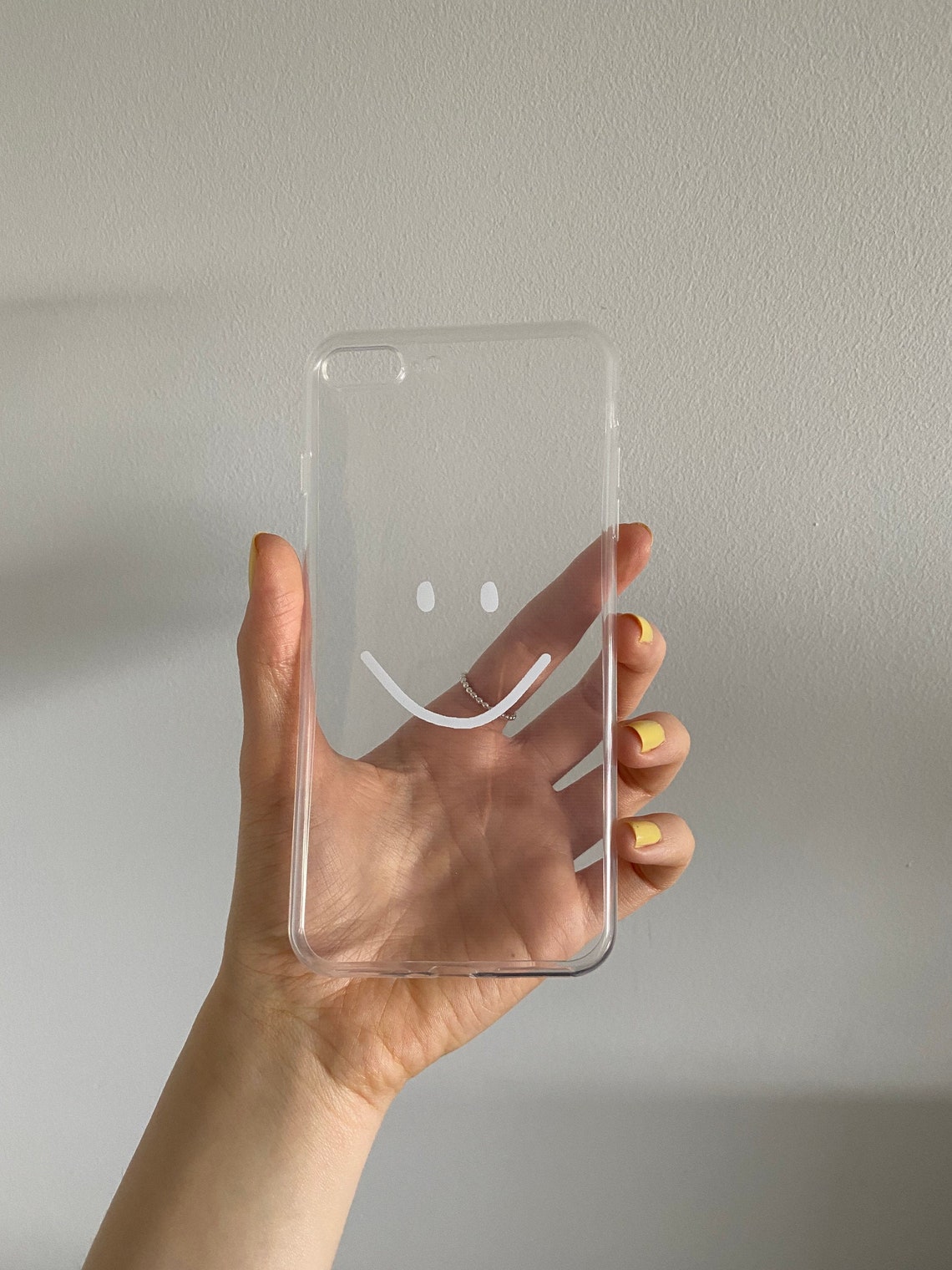 Smiley Face iPhone Case Clear Smile Smiley Drawing Kpop Korean | Etsy