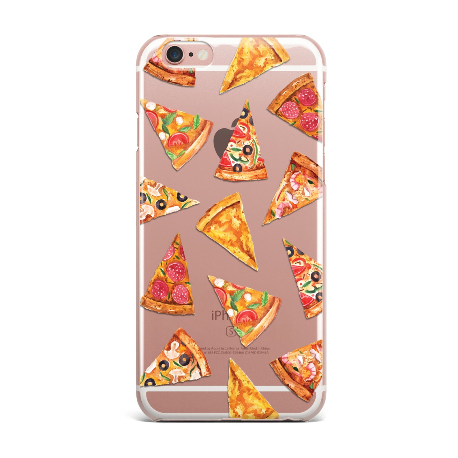 Pizza Slices Iphone Case Clear Transparent Pizzas Phone Case - Etsy