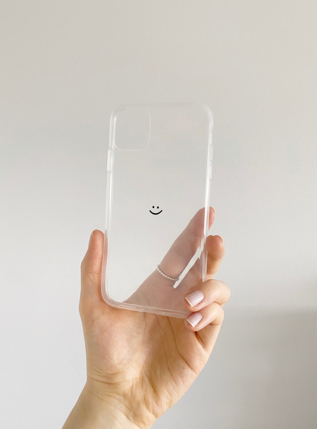 Smile Face iPhone Case Aesthetic Faces Phone Case Kawaii Korean Art ...