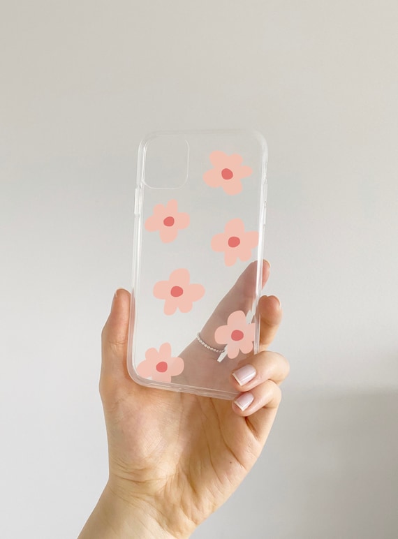 Pink Flowers Iphone Case Aesthetic Phone Case Flower Daisy - Etsy