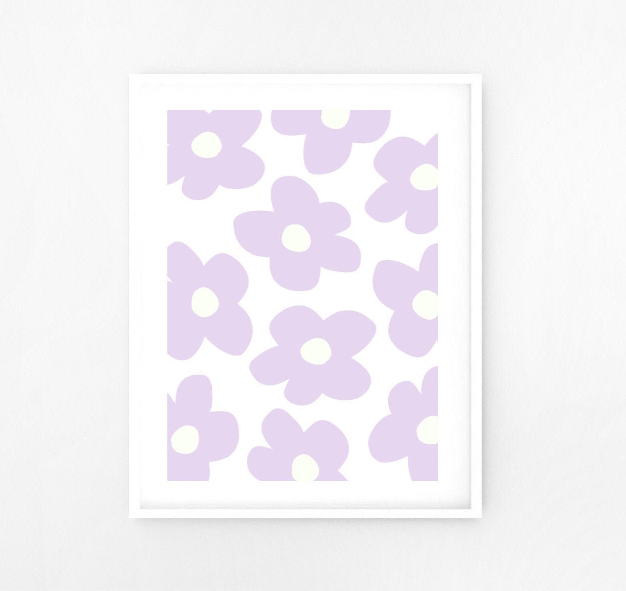 Pastel Flowers Print Wall Art Flower Market Poster Digital - Etsy