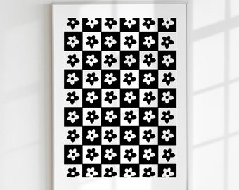 Checkered Poster Wall Art - Etsy