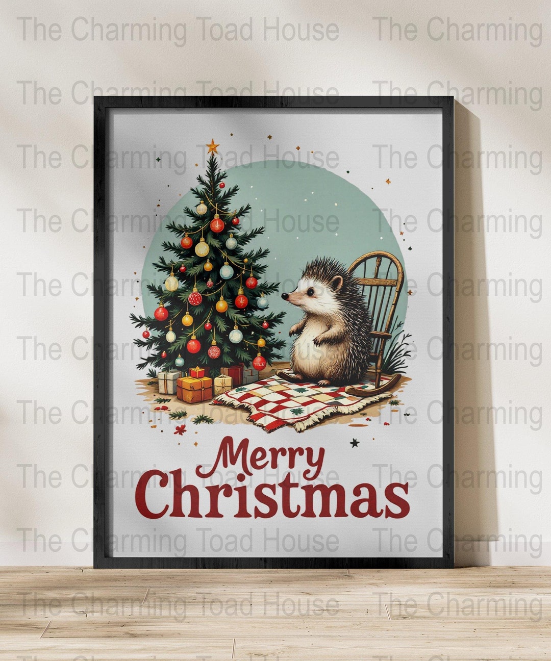 Christmas Hedgehog Clipart – High-res PNG, Transparent Background, for ...