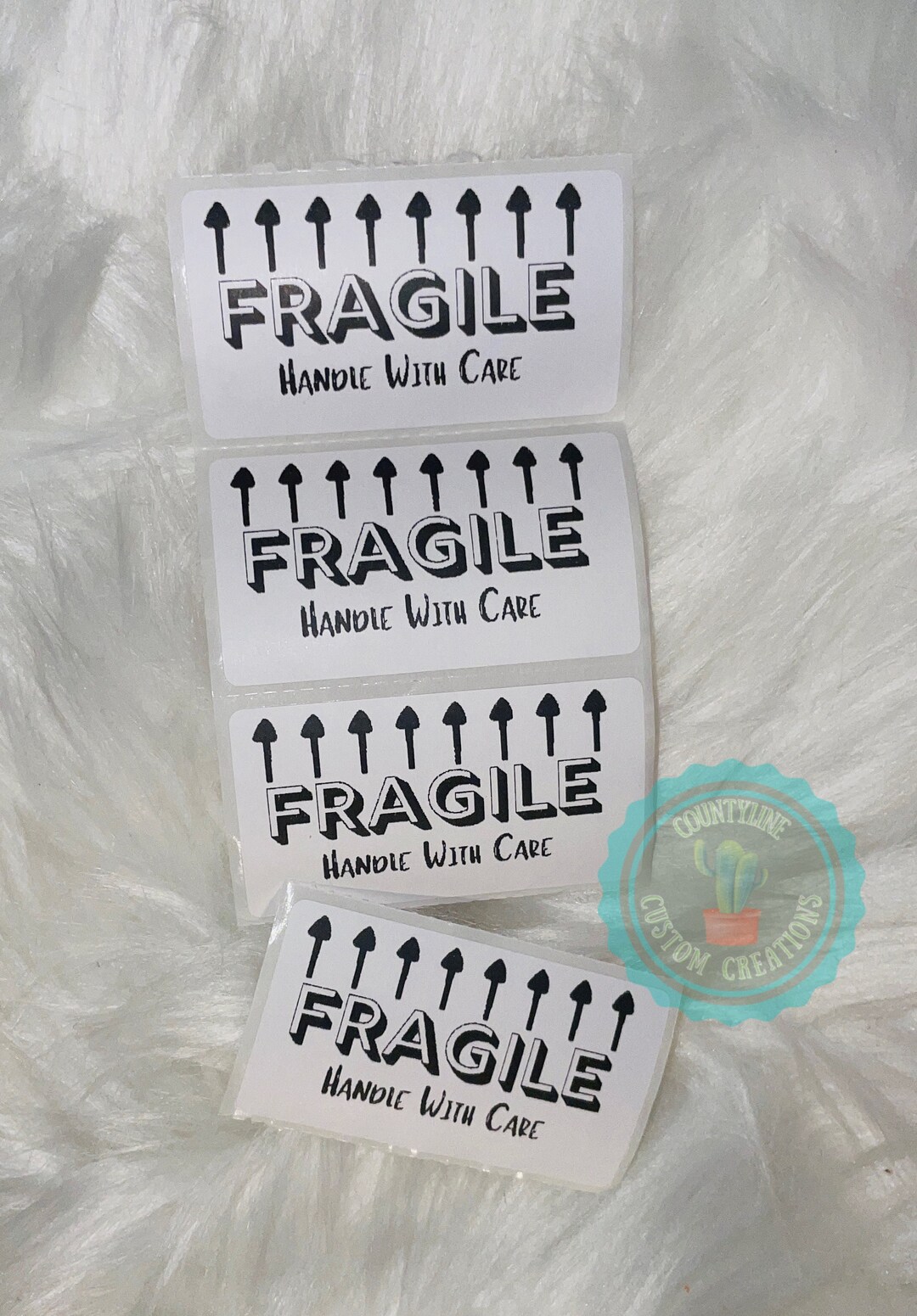 Fragile-handle With Care-thermal Sticker Labels 2.25in X - Etsy