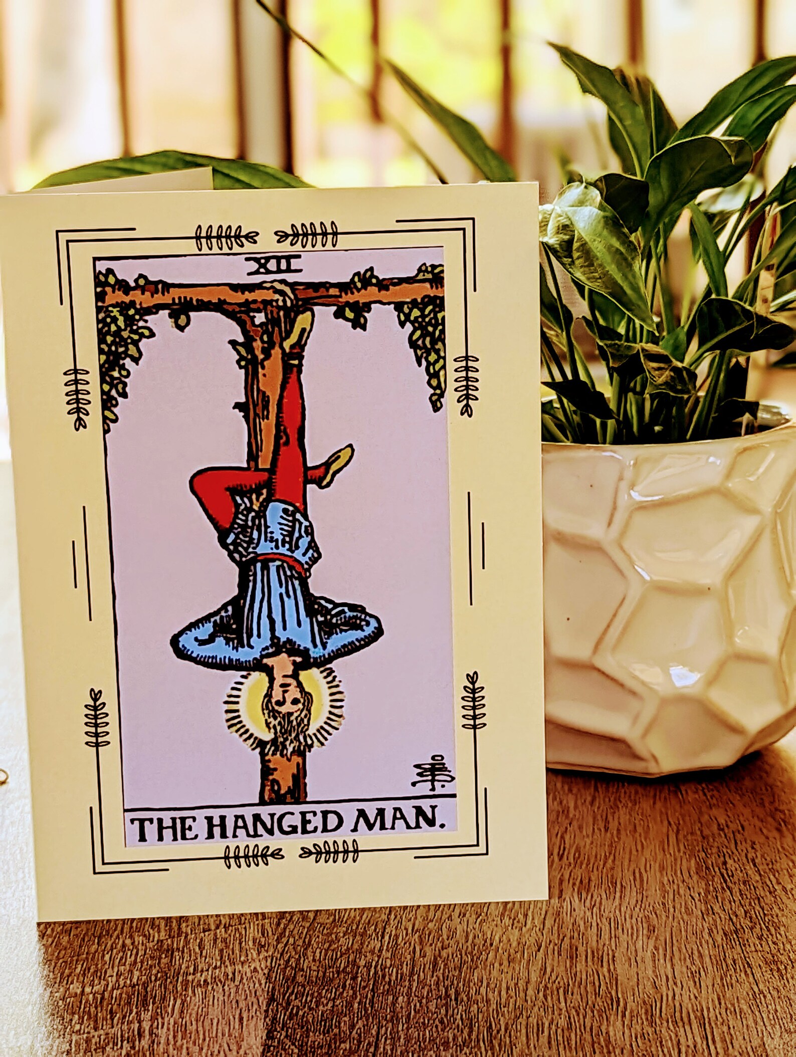 The Hanged Man Tarot Greeting Card | Esoteric | Metaphysical - Etsy