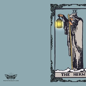 The Hermit Greeting Card | Esoteric Cards | Metaphysical | Tarot Cards ...