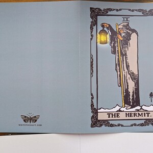 The Hermit Greeting Card | Esoteric Cards | Metaphysical | Tarot Cards ...