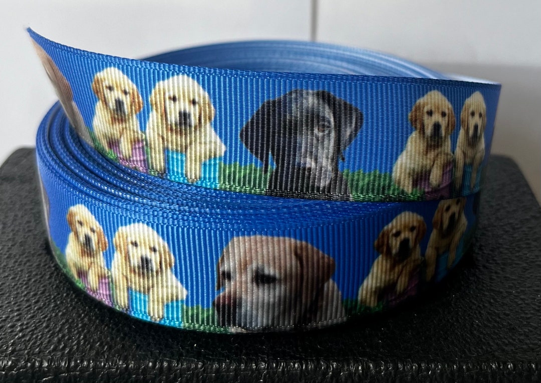 Labrador Dog and Dog Bone Ribbon Grosgrain 22mm - Etsy