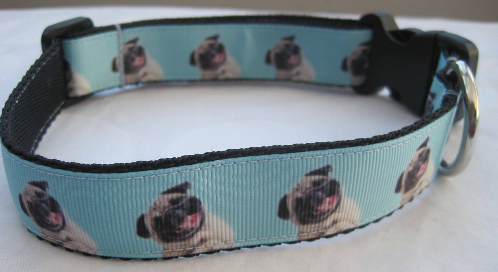Pug Dog Collar Matching Lead Available Pug in Suits - Etsy